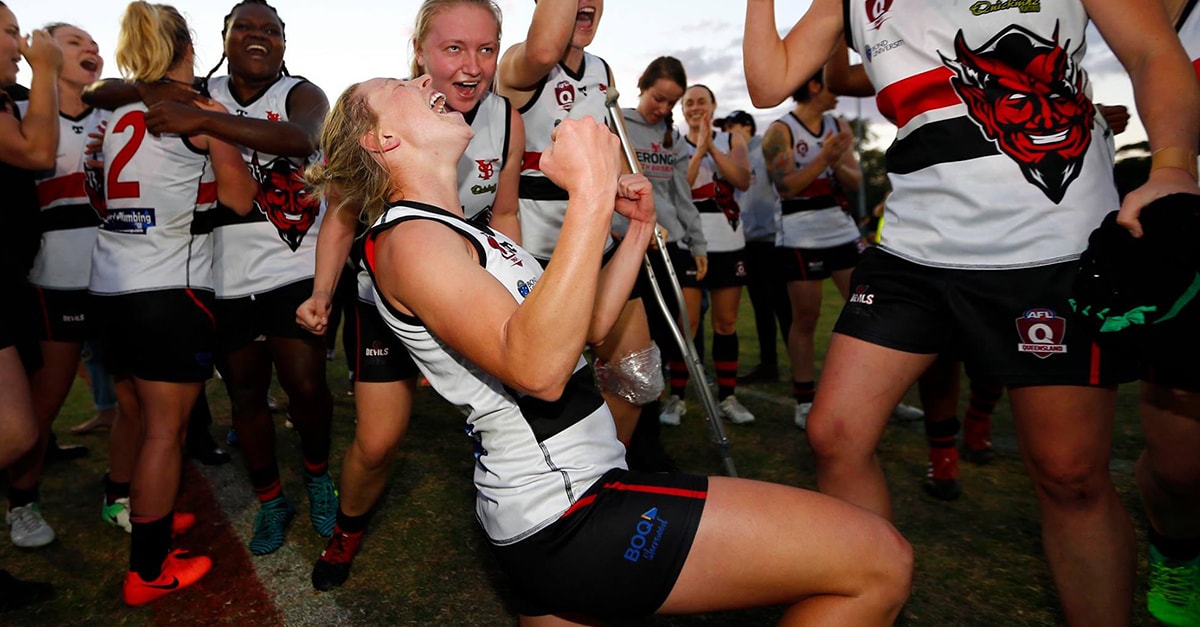 Kate McCarthy wins QWAFL's Best and Fairest