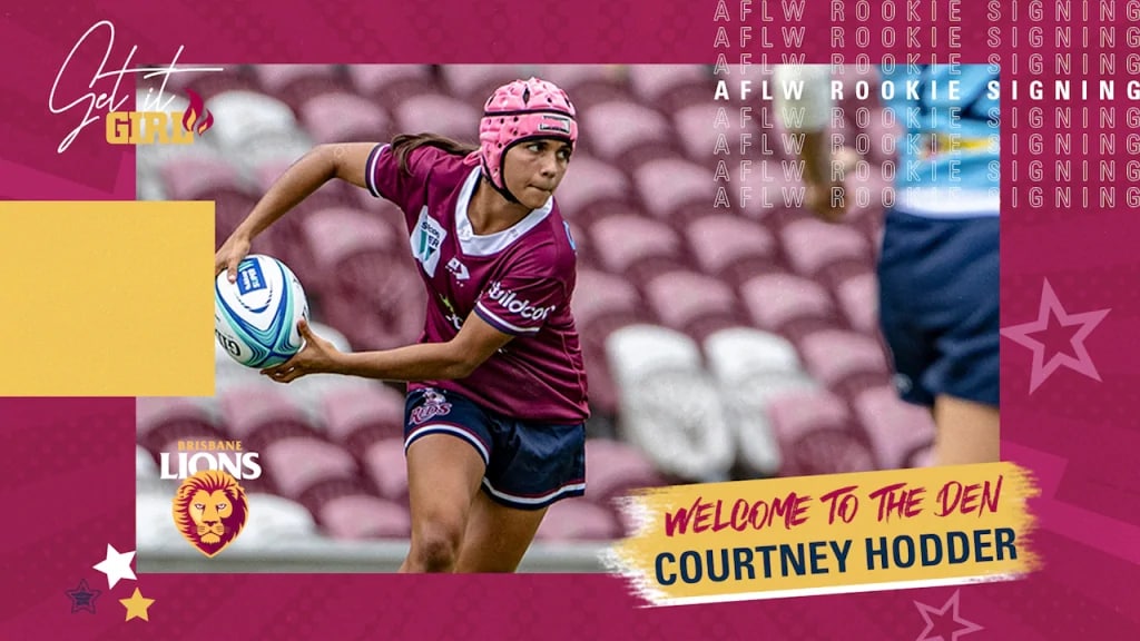 Courtney Hodder joins the Lions