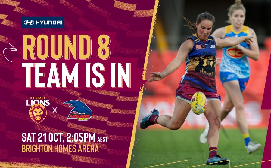 Lions Unchanged for Crows Clash