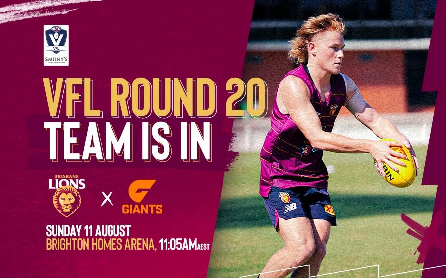 VFL Team Announcement: Ashcroft Dons Lions Colours For GIANT Challenge