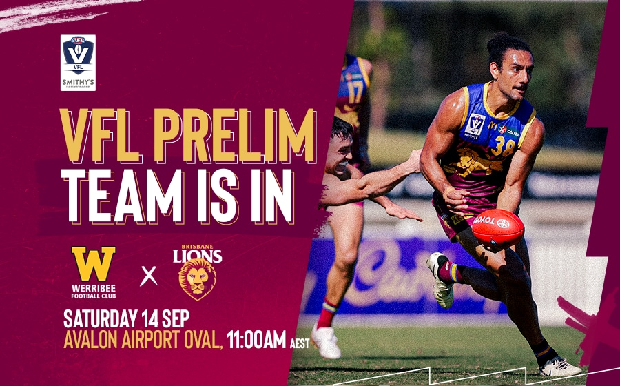 VFL Team Announcement: Tunstill Returns For Prelim