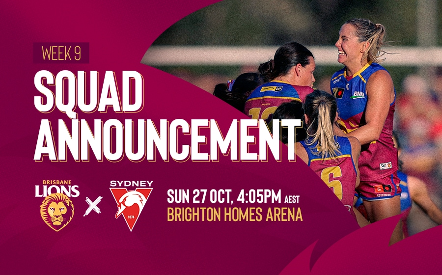 AFLW Squad Announcement: Heslop named in Squad to face Swans
