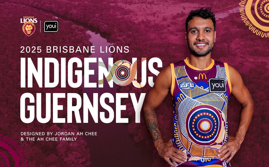 Brisbane Lions Launch 2025 Sir Doug Nicholls Round Guernsey