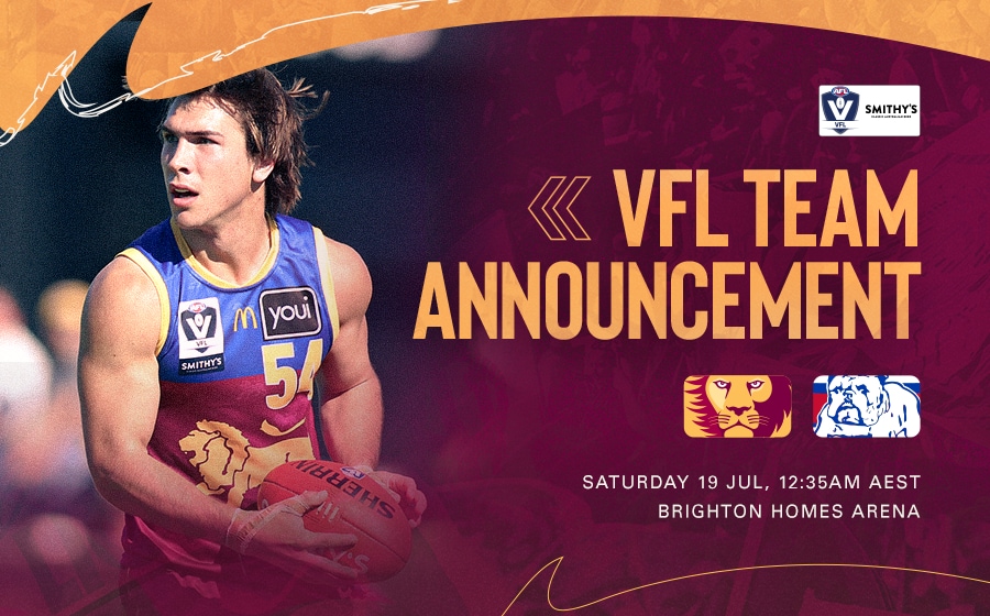 VFL Team Announcement: Day named as Lions host Dogs