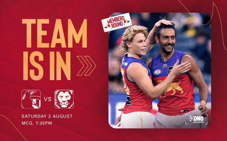 Team Announcement: Lions make changes for Pies