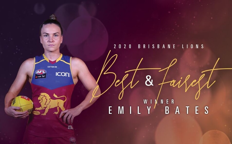 Emily Bates crowned AFLW Best & Fairest