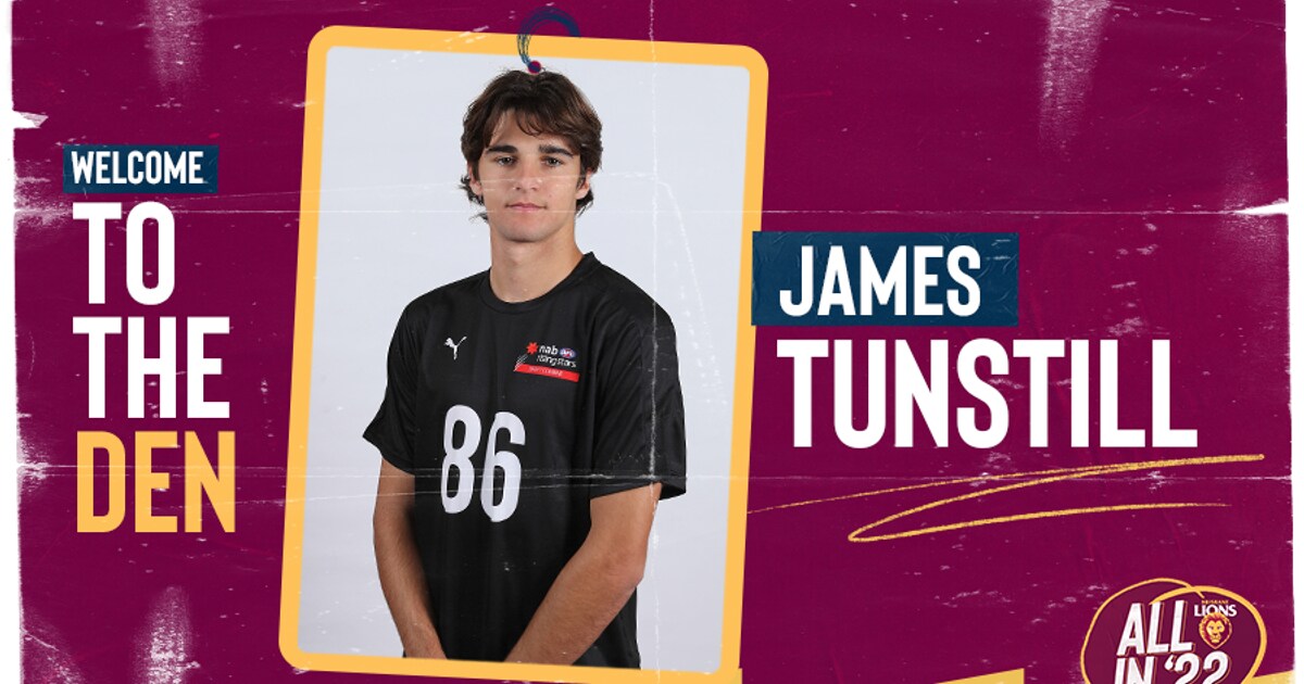 Lions Land James Tunstill With Final Pick