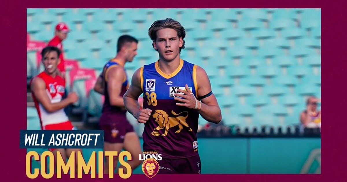 Top Father-Son Prospect Will Ashcroft Officially Nominates Brisbane