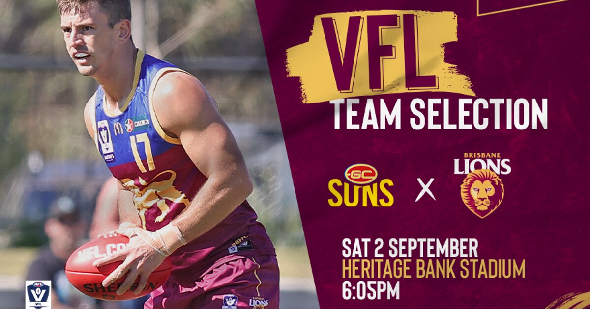 VFL Team Announcement: Lyons Boost Bolsters midfield for QClash Final