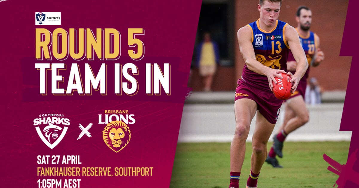 VFL Team Announcement: Lions Make Three Changes for Local Derby