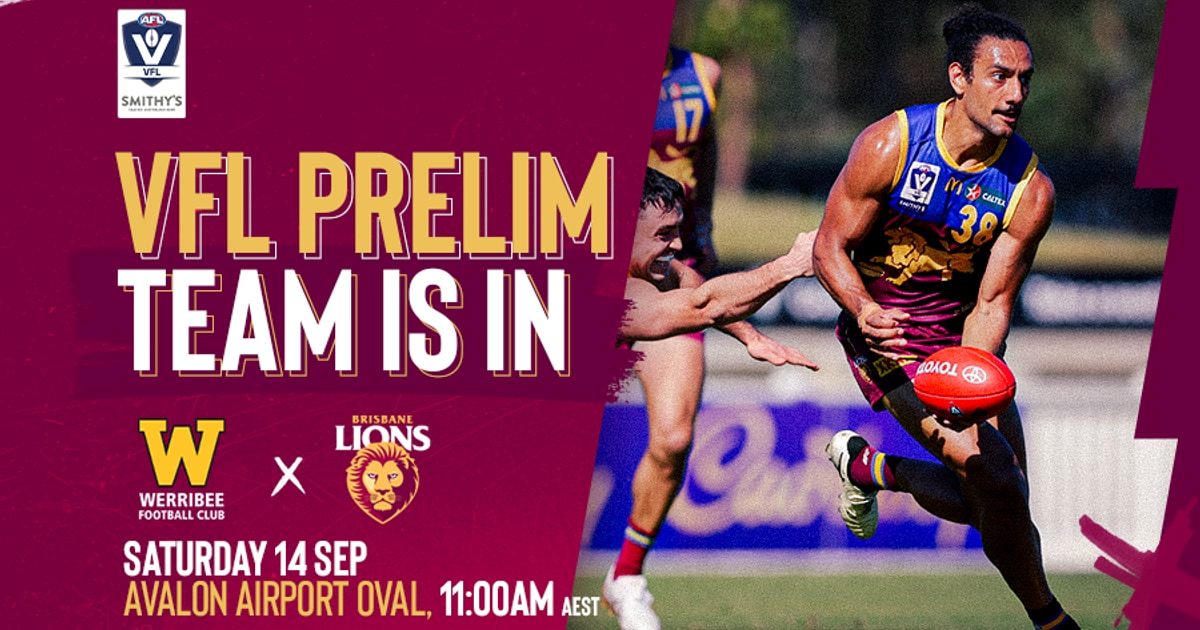 VFL Team Announcement: Tunstill Returns For Prelim